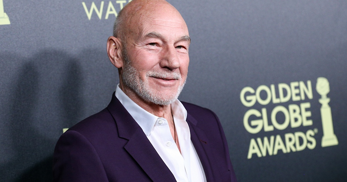 Patrick Stewart tweets photo of himself in drag, draws Helen Mirren ...
