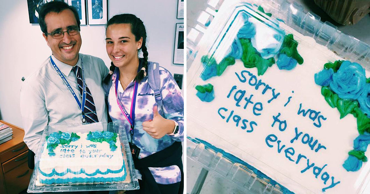 Student buys math teacher cake on last day of school after being late ...
