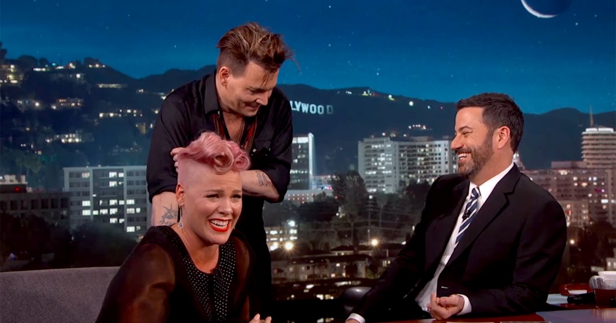 Pink flips out when she meets longtime crush Johnny Depp