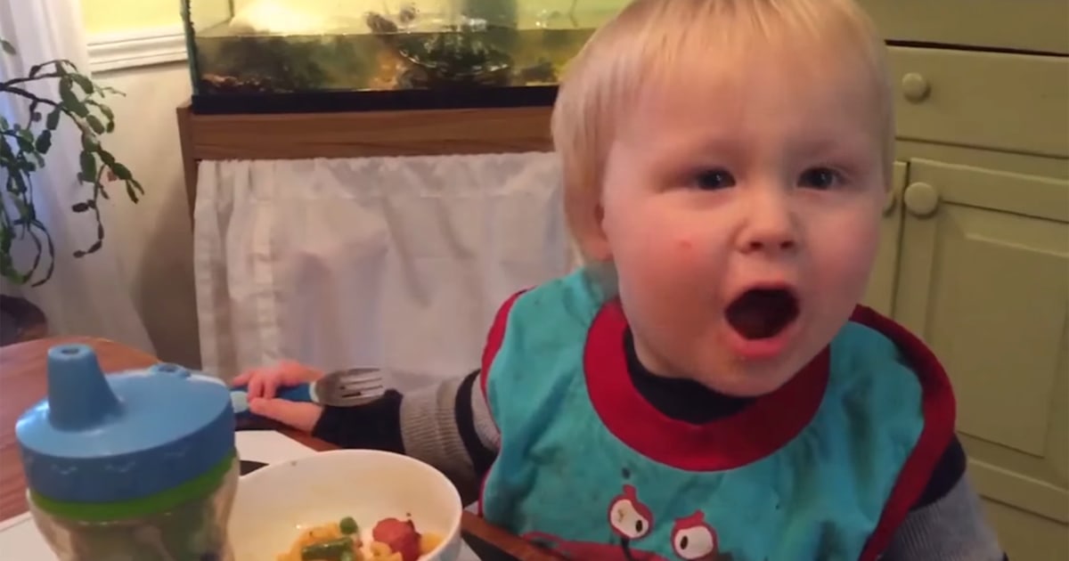 Toddler can't find his 'missing' fork