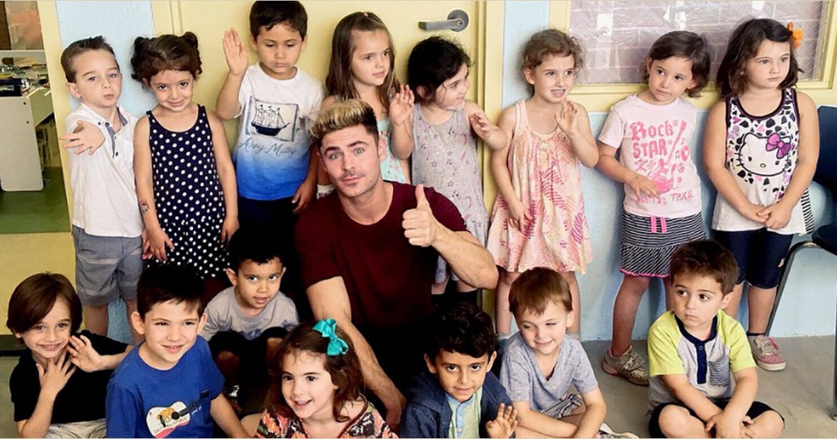 Zac Efron goes back to 'School' — with adorable pre-K kids!
