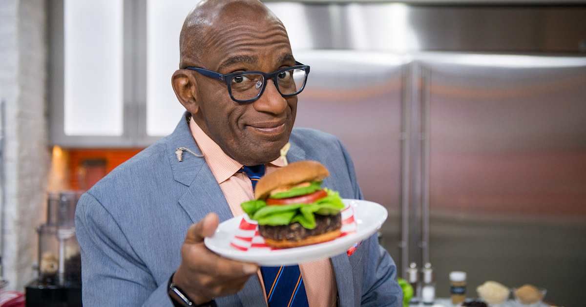 Al Roker's Veggie Burger with black beans and mushrooms