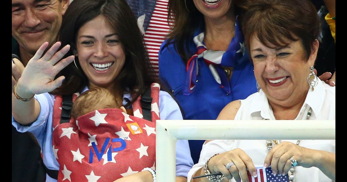 Michael Phelps' baby, Boomer, steals dad's Olympic spotlight