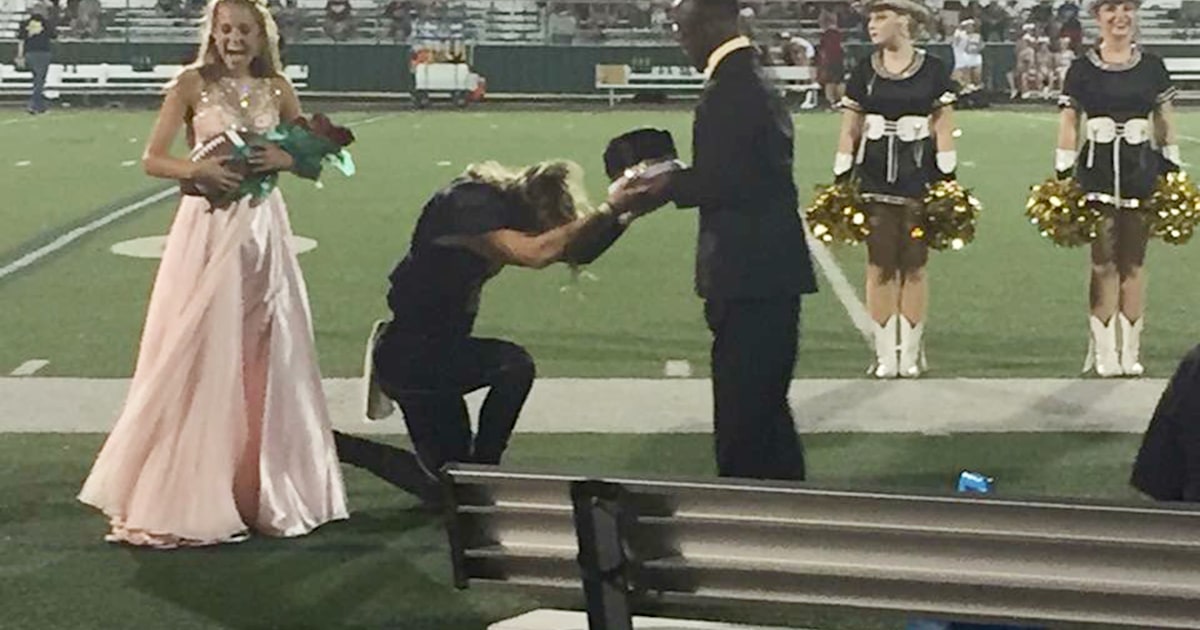 Homecoming king turns crown over to friend and runner-up with cerebral ...