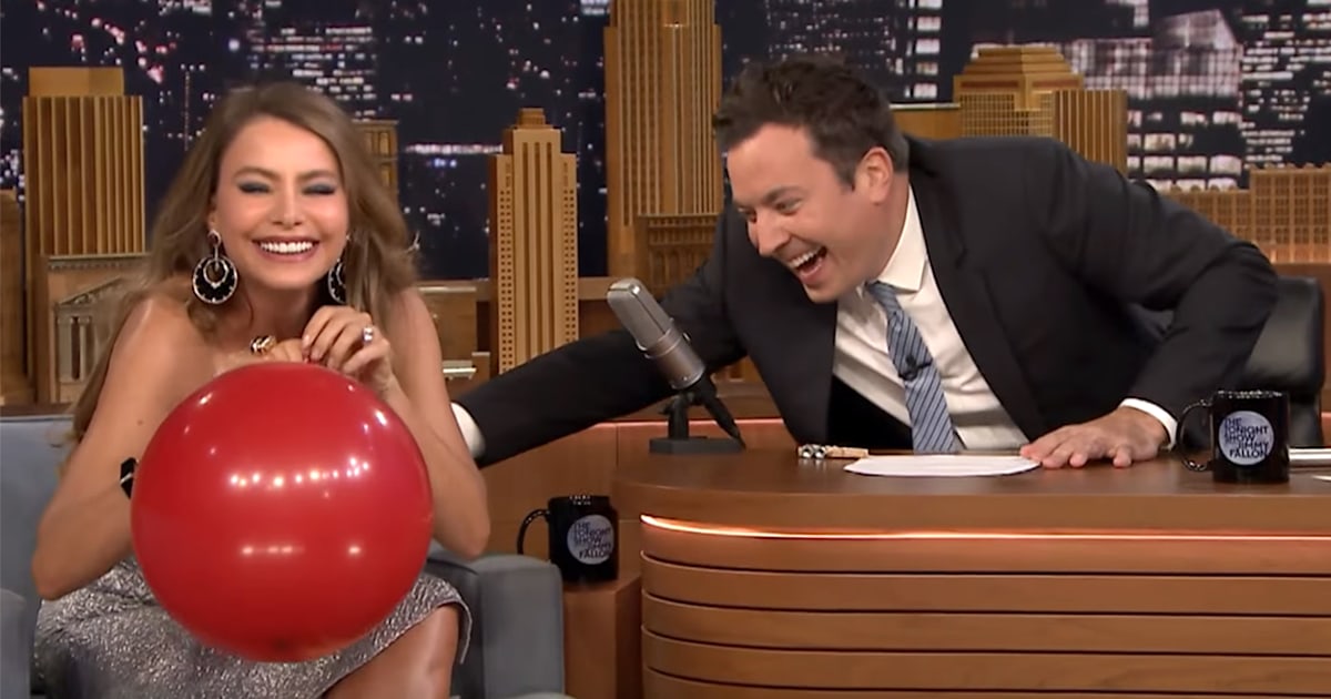 Sofia Vergara Inhales Helium And Talks To Jimmy Fallon In Hilarious Video