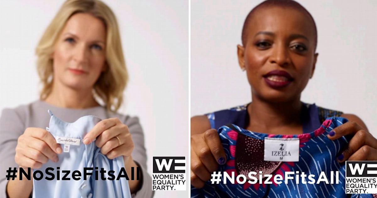 Women share clothing sizes as part of #NoSizeFitsAll campaign
