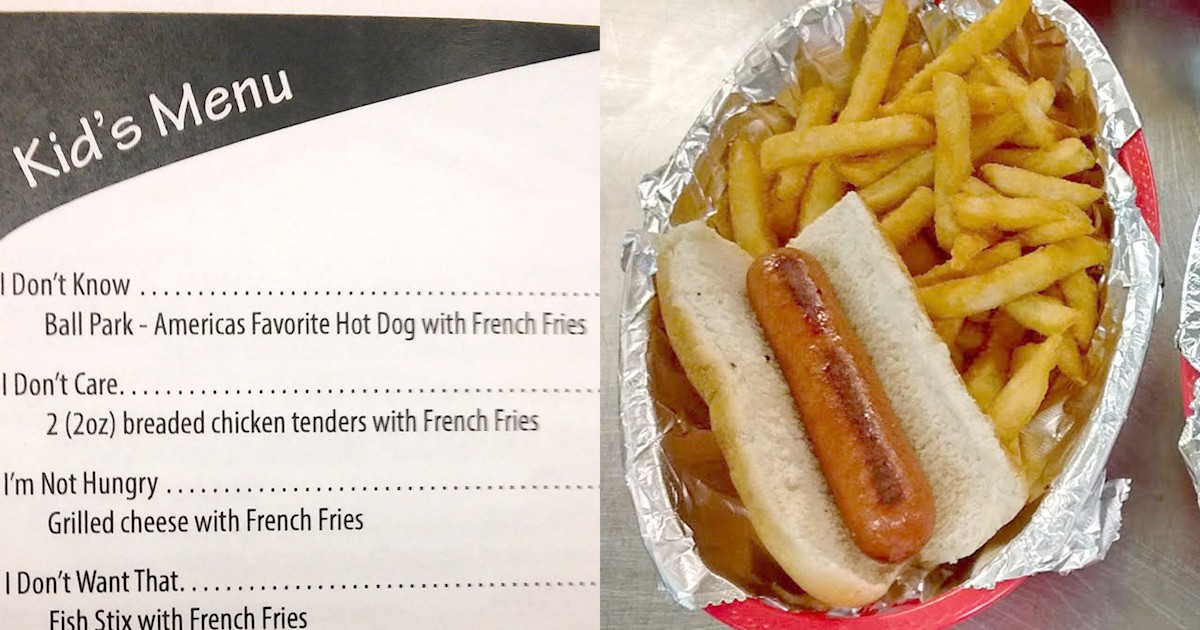 Deli goes viral after funny kids' menu is shared online
