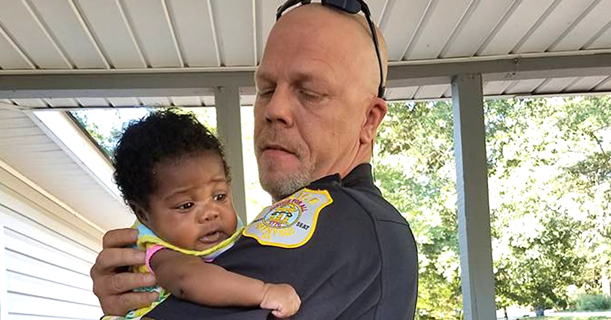 Police officer named godfather of baby he saved from choking