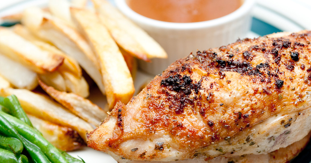 how to cook chicken breast with skin