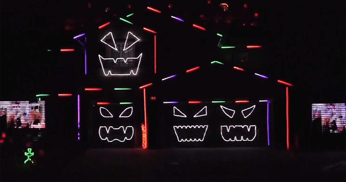 Halloween Home Light Shows 2016