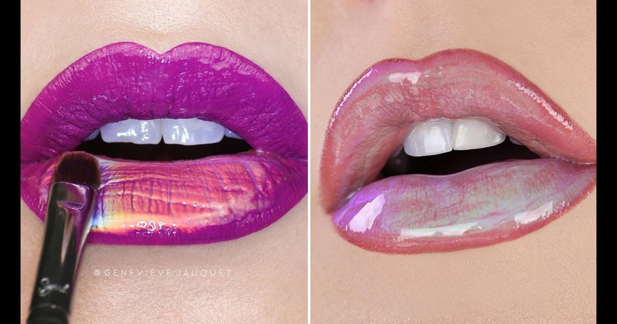 Holographic lips are taking the internet by storm — see the trend