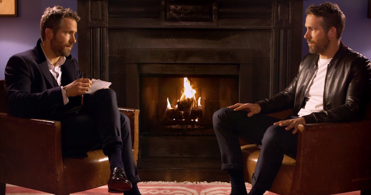 Ryan Reynolds is interviewed by his bitter 'twin brother,' and it's amazing
