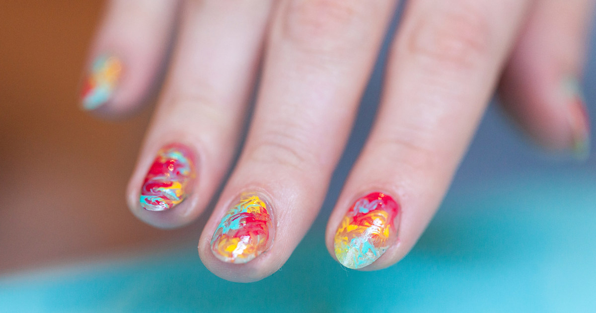 Nail art ideas: How to try a tie-dye manicure