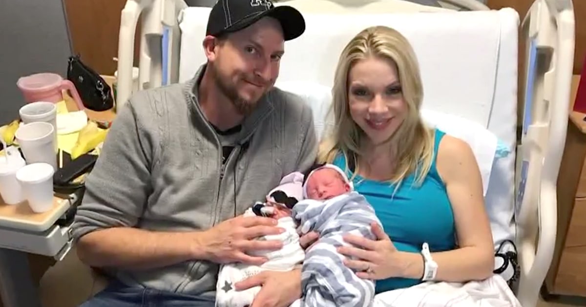 Couple welcomes twin sons, born in two different years
