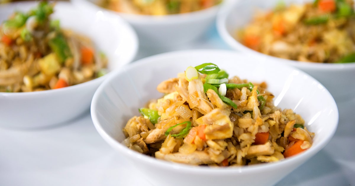 Joy Bauer's healthy chicken fried rice and pancake recipes