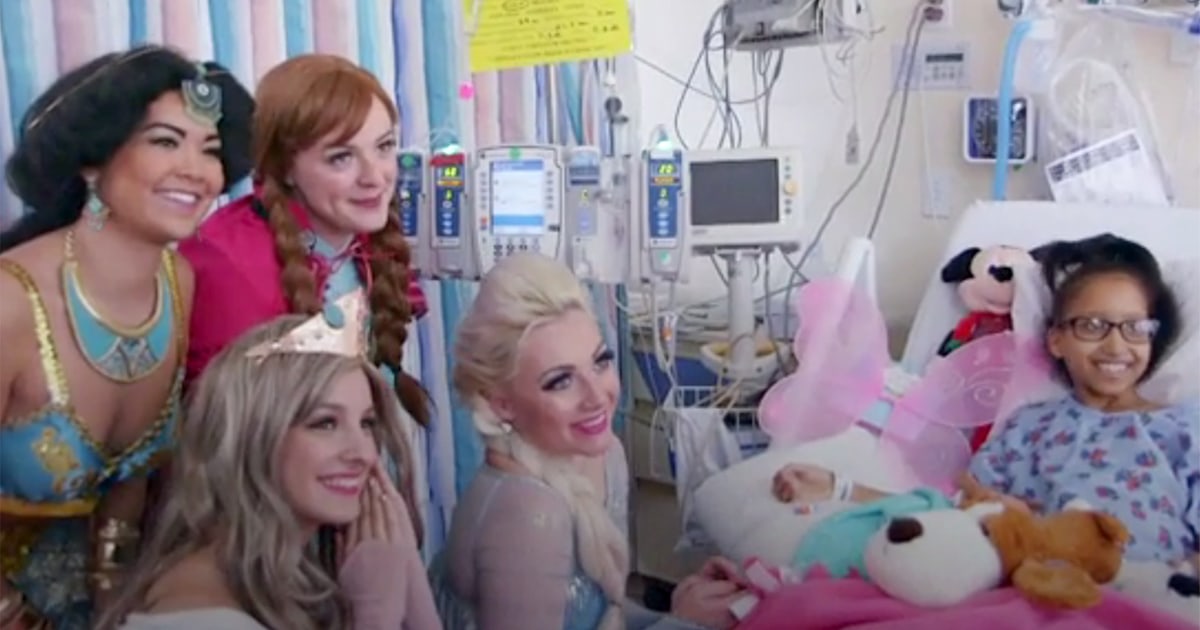 Through a Moment of Magic, princesses visit sick kids