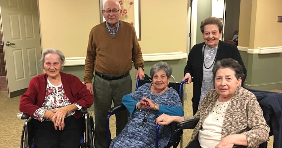 5 elderly siblings living together again at same nursing center