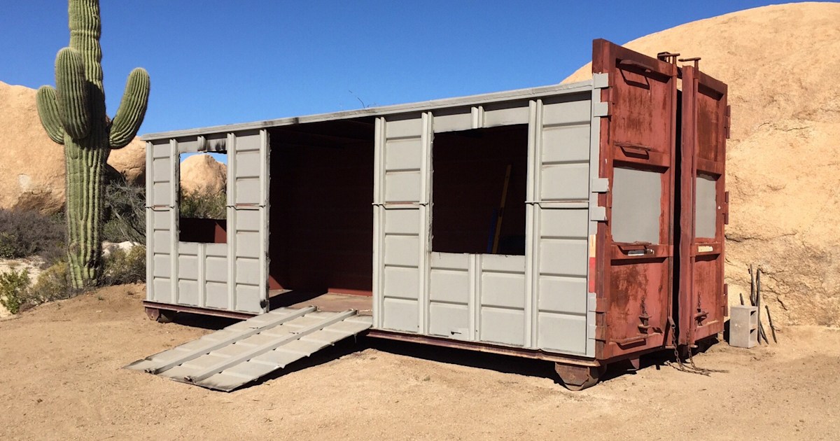 Tiny House Made Out of Dumpster