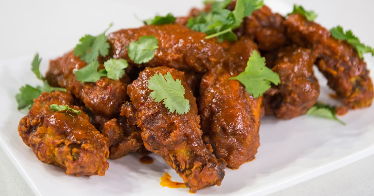fried curry wings