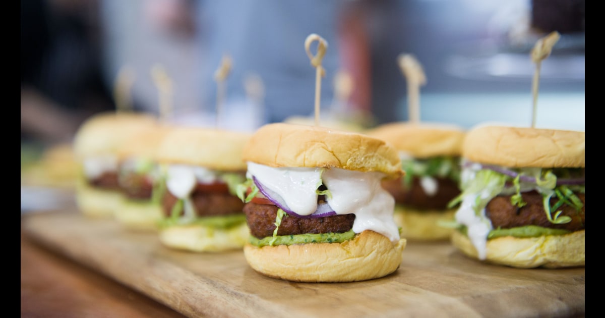 Falafel Sliders with Avocado Hummus Recipe