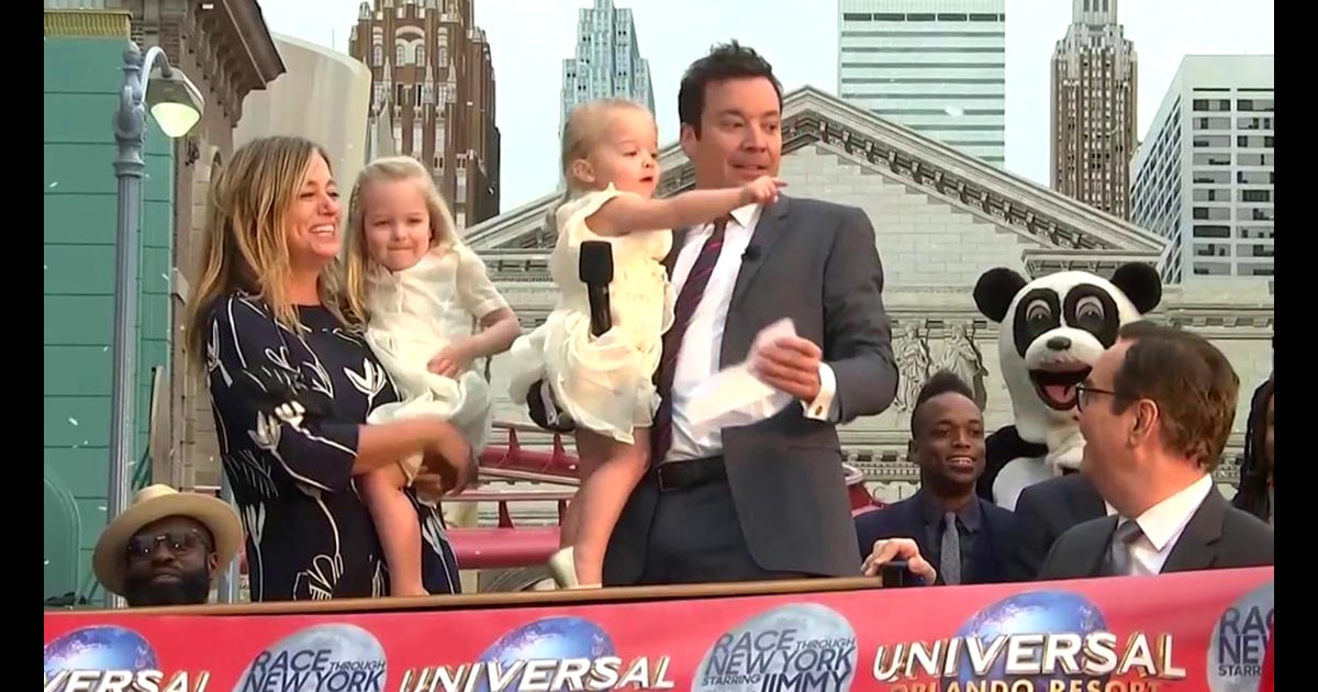 Jimmy Fallon's daughters steal the spotlight during dad's speech at ...