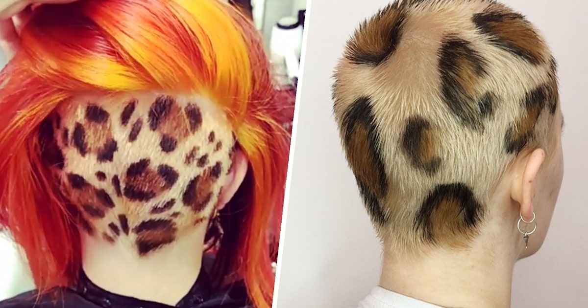Is leopard print hair edgy and cool ... or completely crazy?