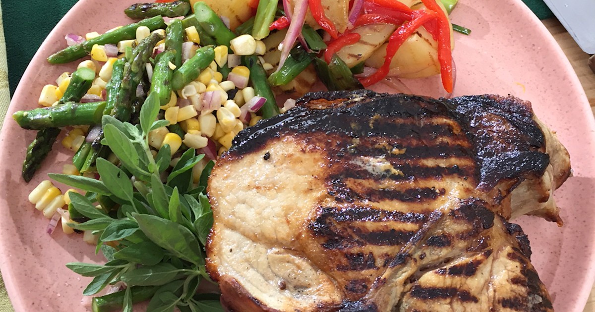 Spring grilling recipes: Pork chops & grilled potato salad