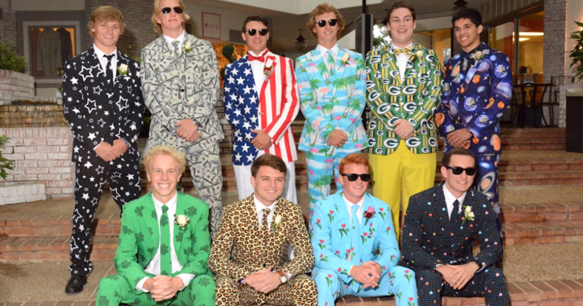 Mississippi teens wear wild suits to high school senior prom