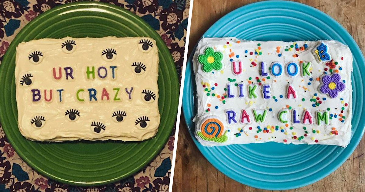 Bakery hits back at internet bullies with cakes decorated with mean ...