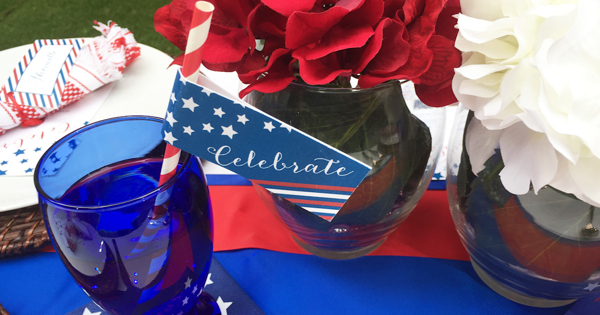 Red, White & Blue-tiful July 4th party decor on a budget