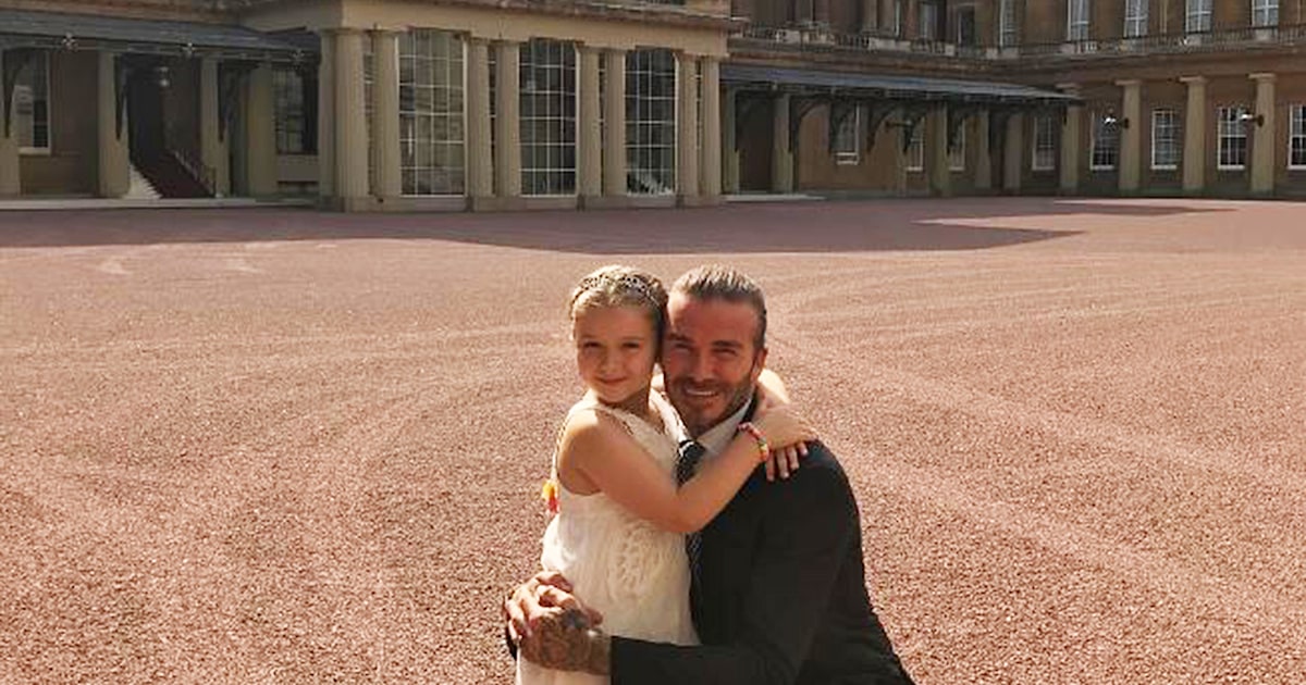'Princess' Harper Beckham celebrates birthday at Buckingham Palace ...