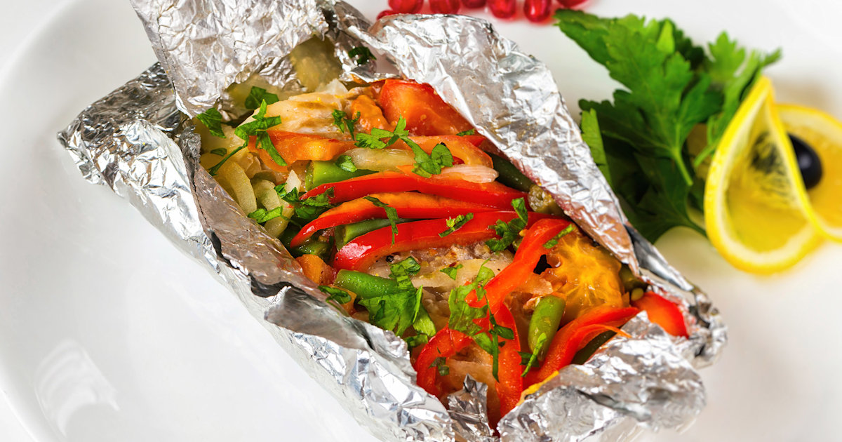 Italian Fish and Veggie Packets Recipe