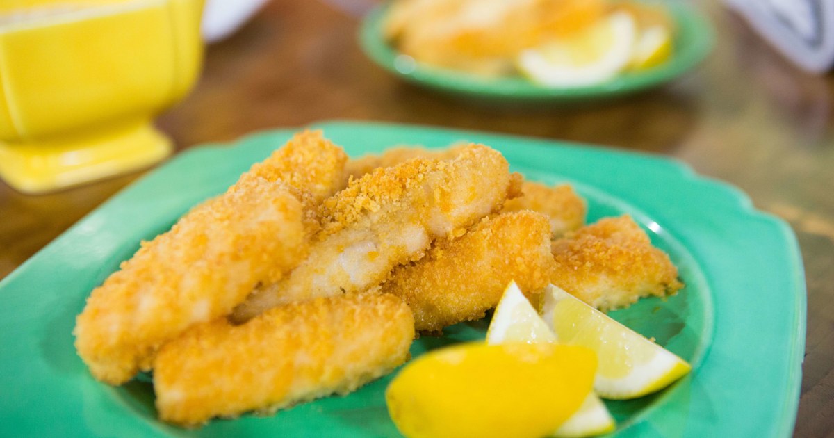 Baked Cracker-Coated Fish Sticks Recipe