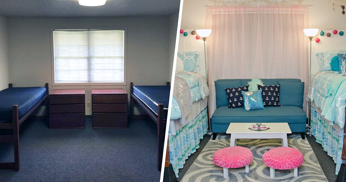 See how 2 moms transformed their daughters’ dorm on a crazy thin budget