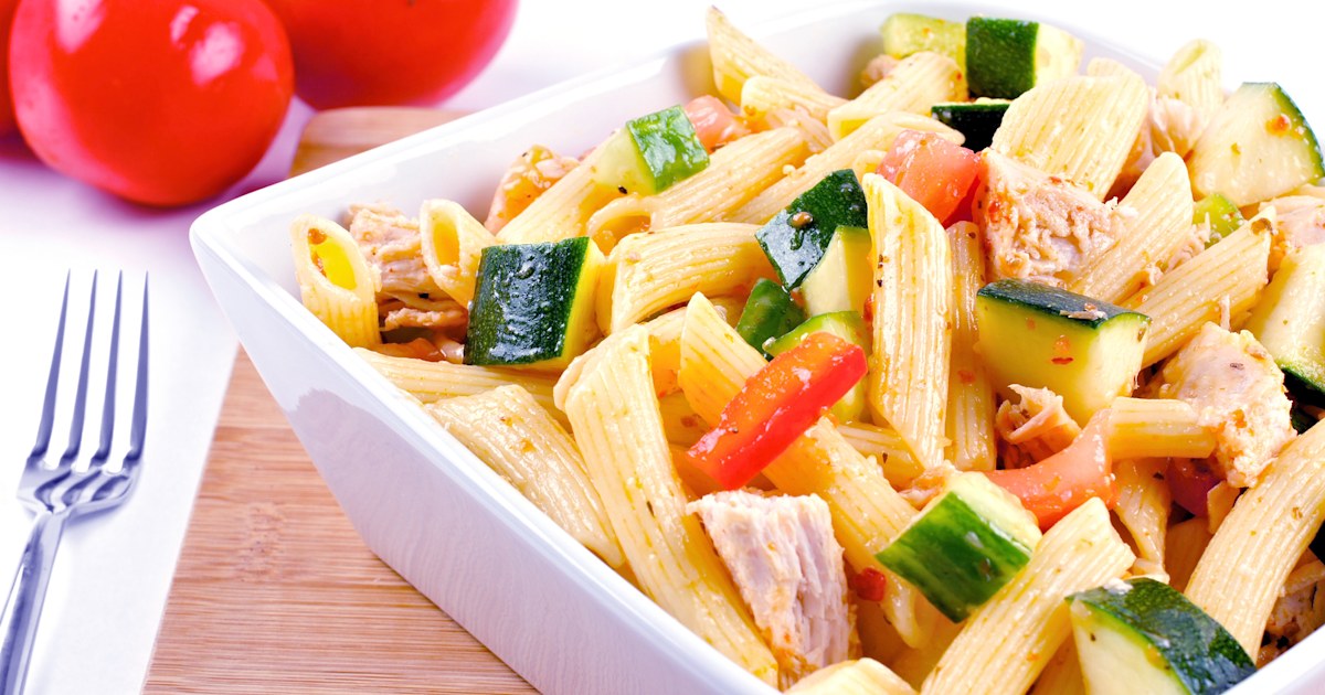 Whole-Wheat Pasta with Chicken and Vegetables Recipe