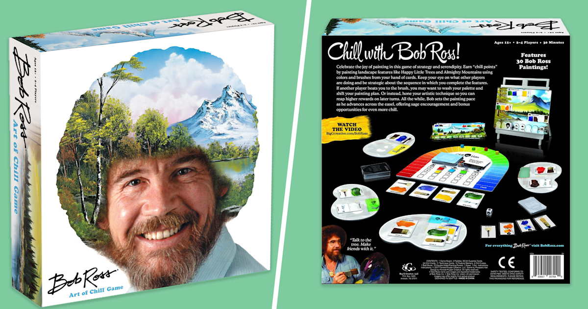 Target is selling a Bob Ross board game and it looks delightful