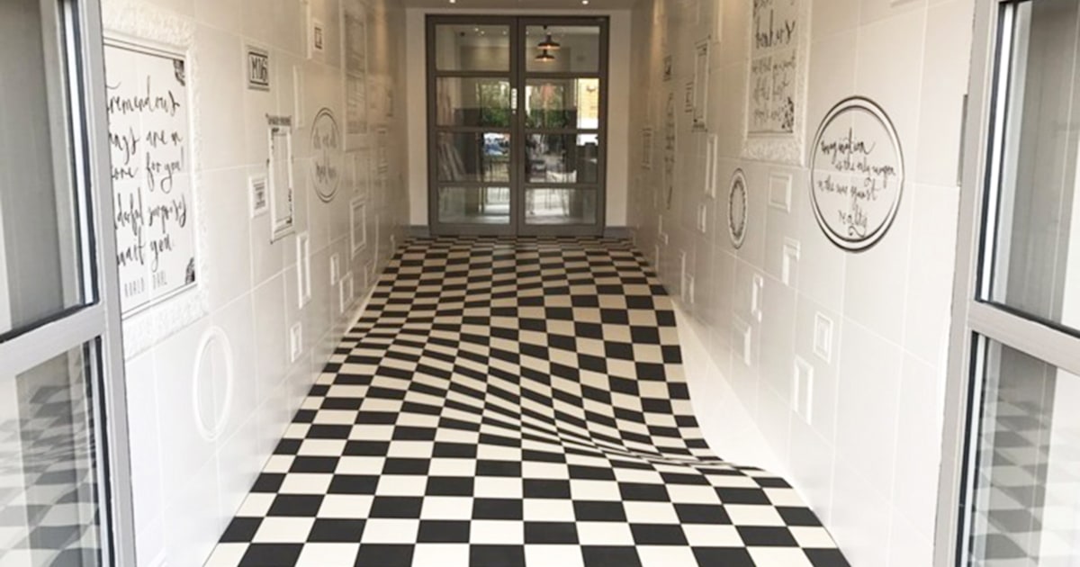 This tile company’s floor is a wild optical illusion