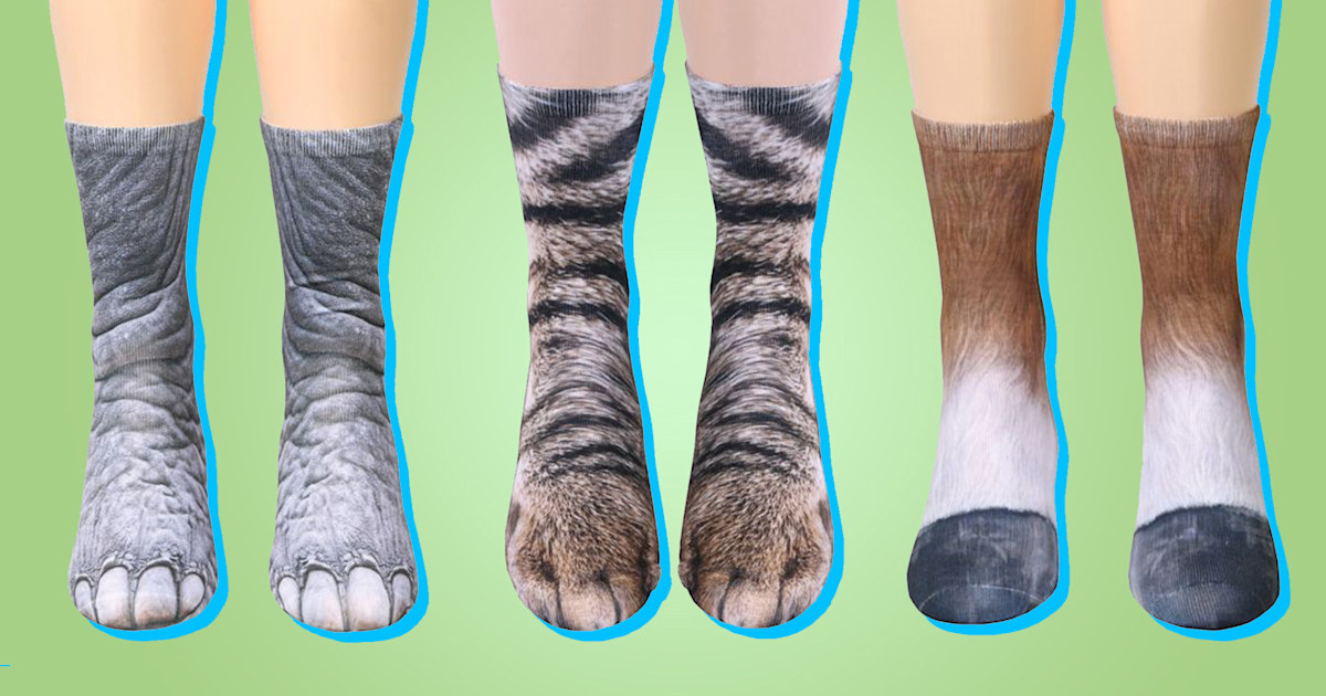 What on Earth animal paw socks are hilarious