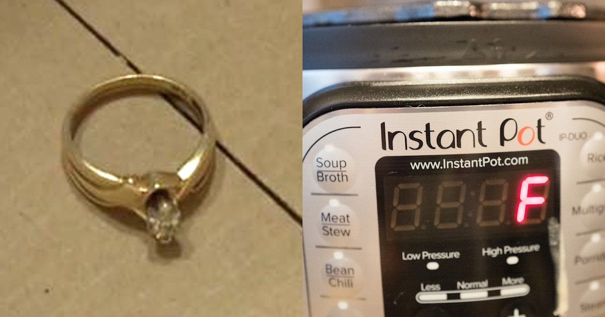 Woman finds wedding ring in Instant Pot box and returns it to rightful ...
