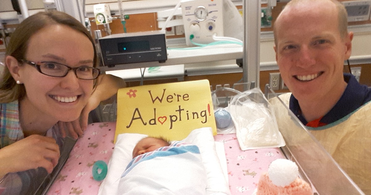 Police officer adopts drug-addicted baby