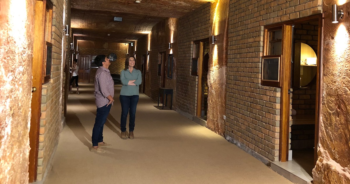 Go behind the scenes at an underground community in the Australian Outback