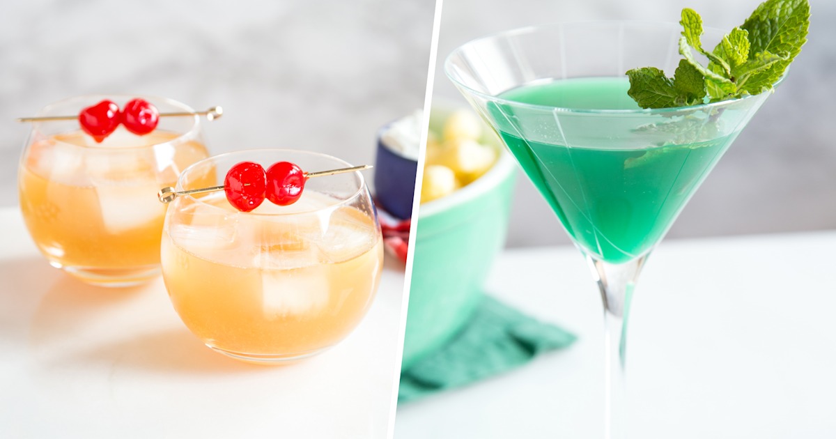 These Super Bowl-themed cocktails are perfect for game day