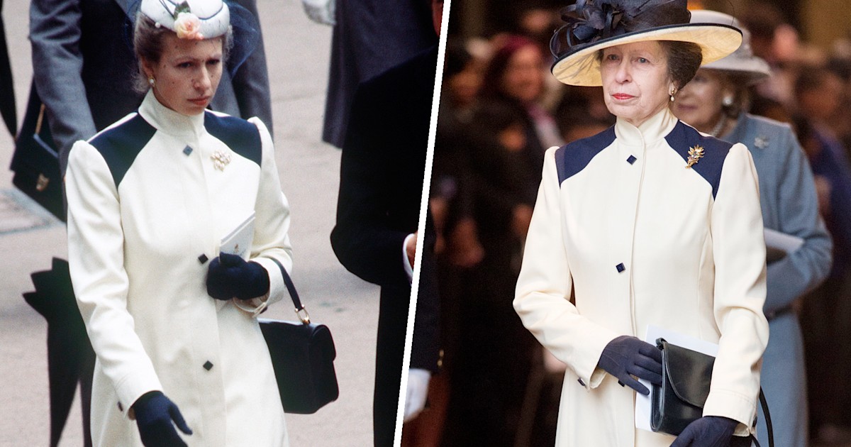 Princess Anne wears a coat she first wore in 1985