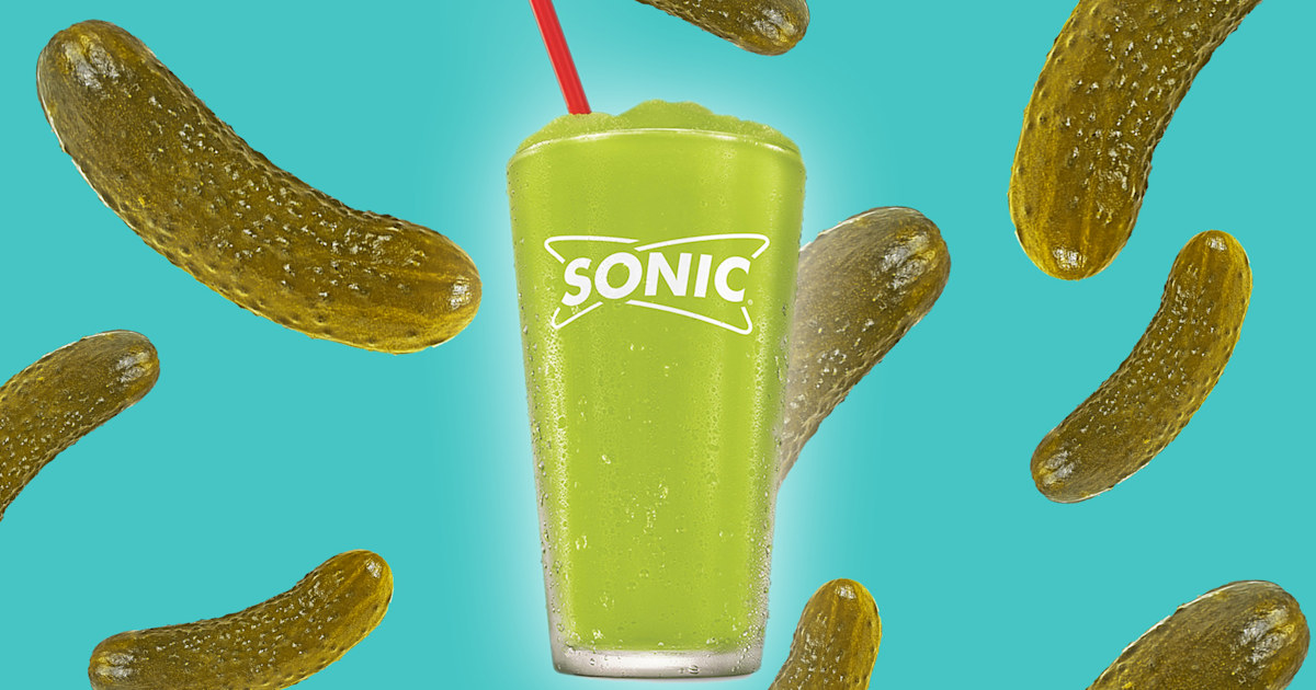 Sonic Drive-In pickle trend with a new pickle juice slush
