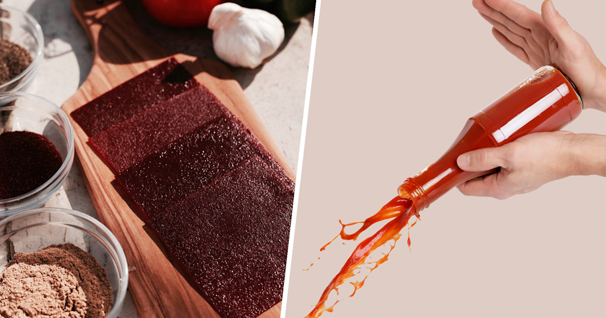 No more mess with slices of ketchup made by Slice of Sauce