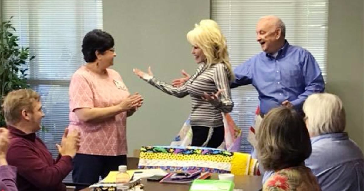 Dolly Parton surprises senior center, joins in exercise class