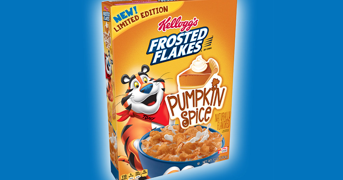 Kellogg's Pumpkin Spice Frosted Flakes are coming this year
