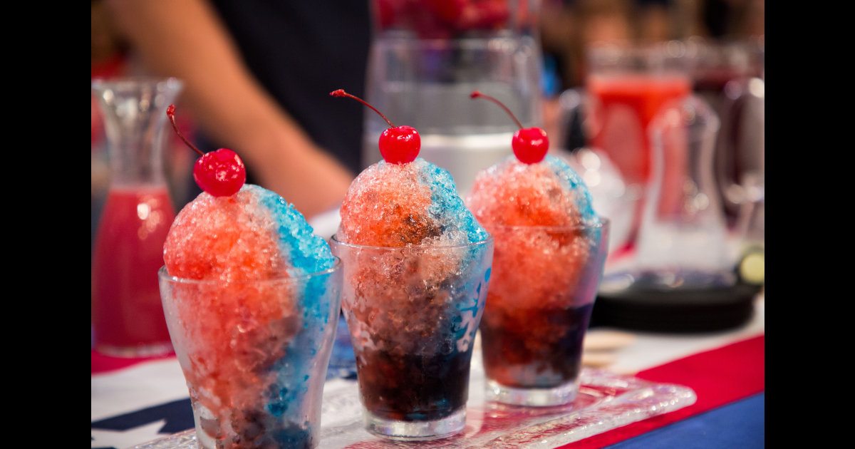 Red, White, and Blue Snow Cones Recipe