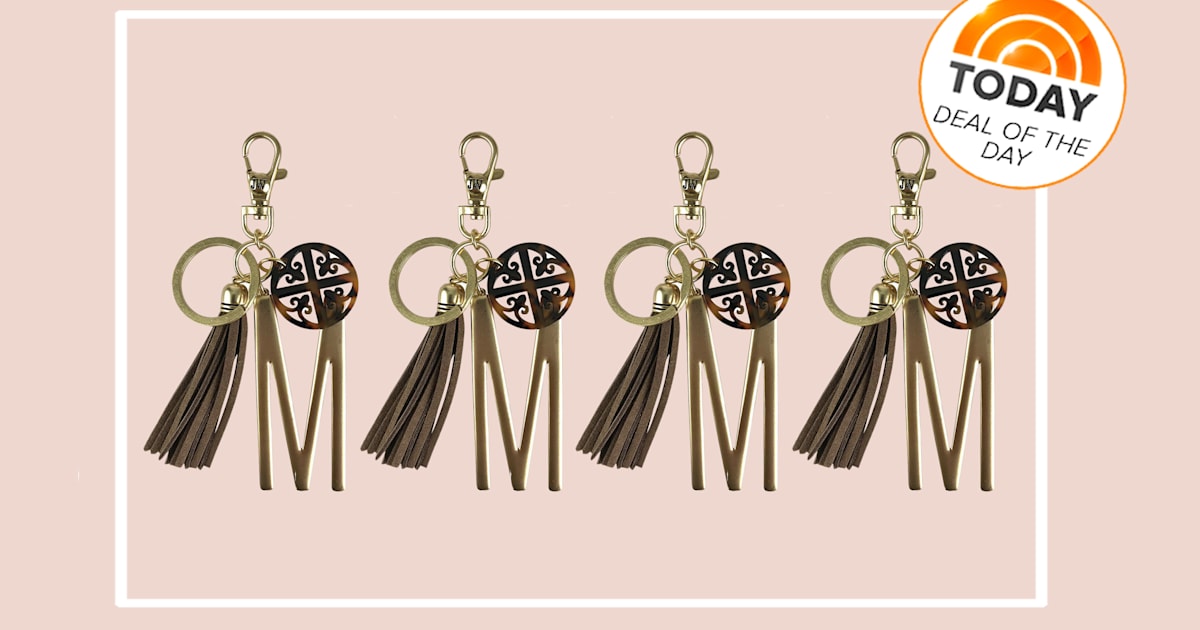 Deal of the Day: 35 percent off modern, initialed key chains from John Wind