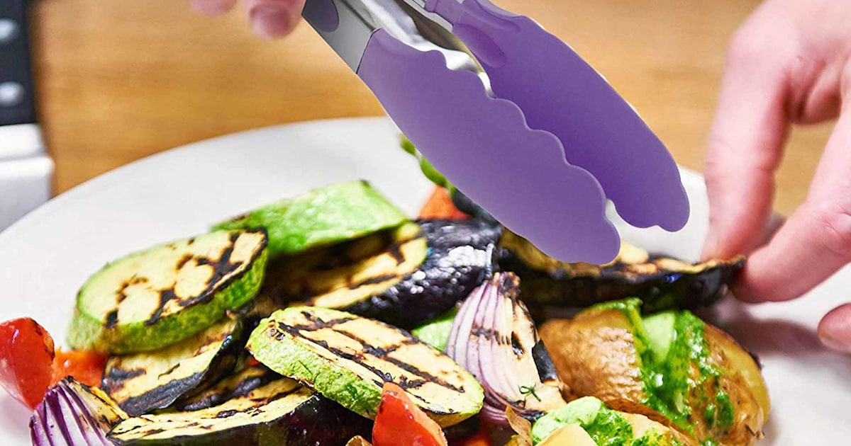 The best tongs are ChefStir Kitchen Tongs with Non Stick Silicone Tips